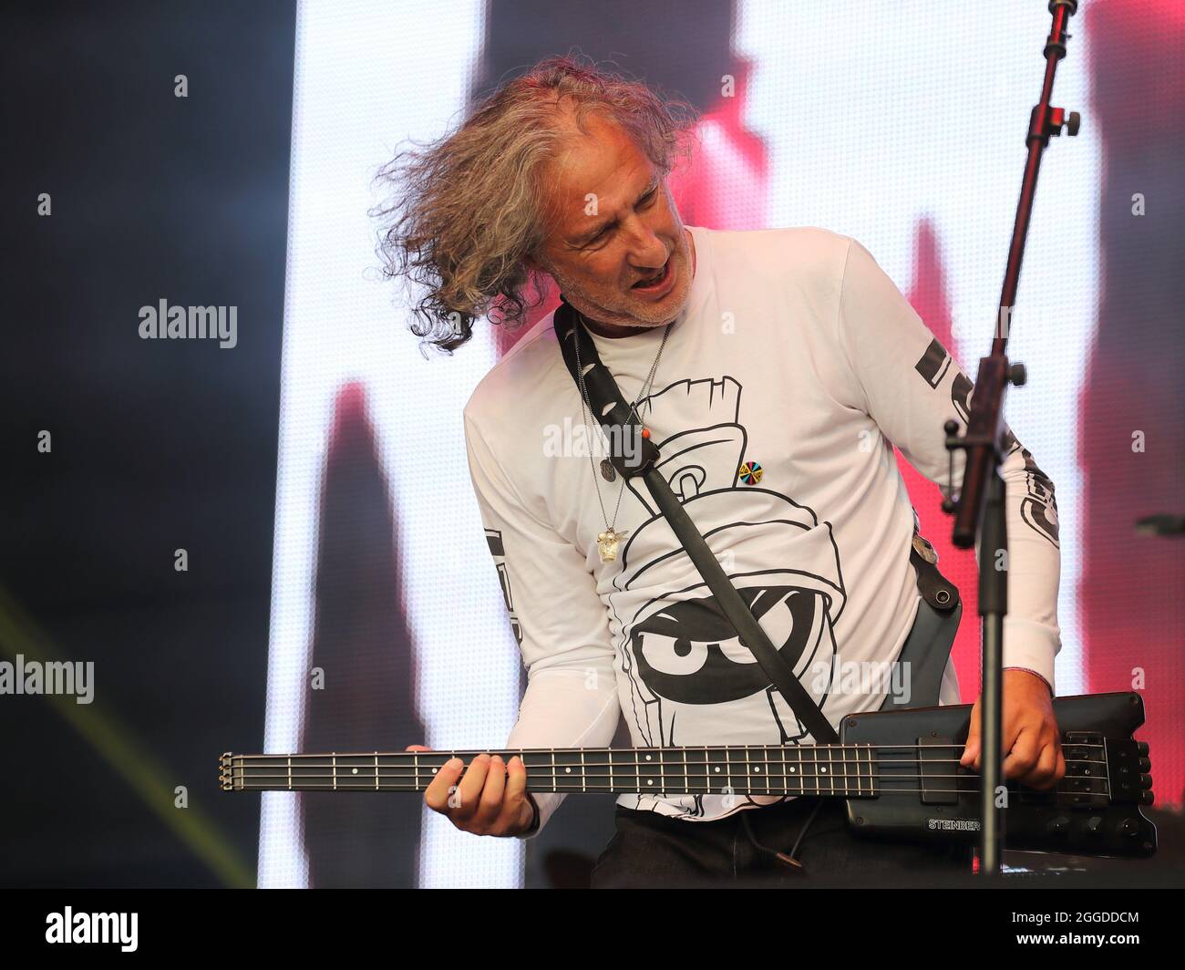 Nick Feldman from Wang Chung performed live on stage at the Rewind ...