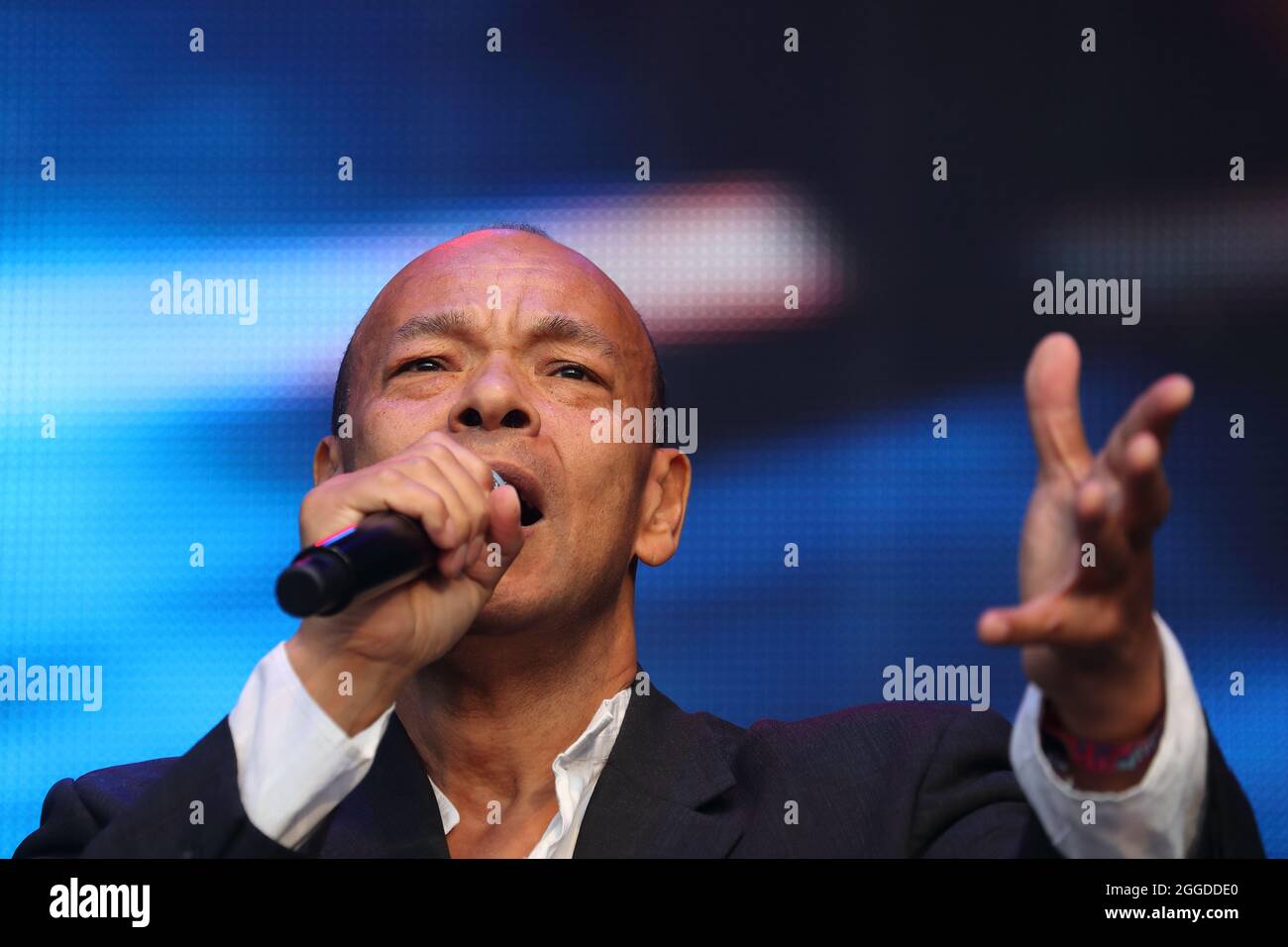 Roland Gift performed live on stage at the Rewind South 80s Music ...