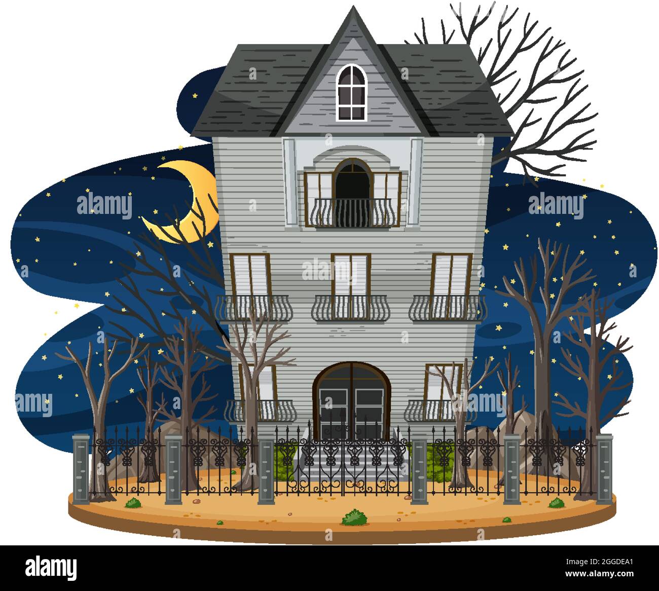 Nightmare scenery Stock Vector Images - Alamy