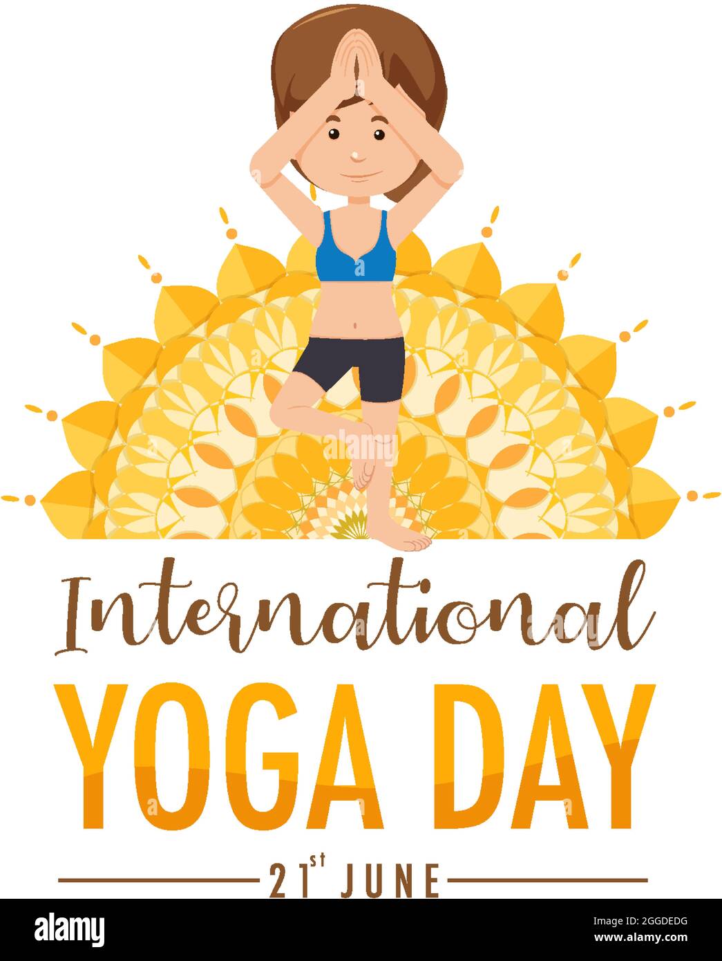 Celebrate june 21 international day yoga Stock Vector Images - Alamy