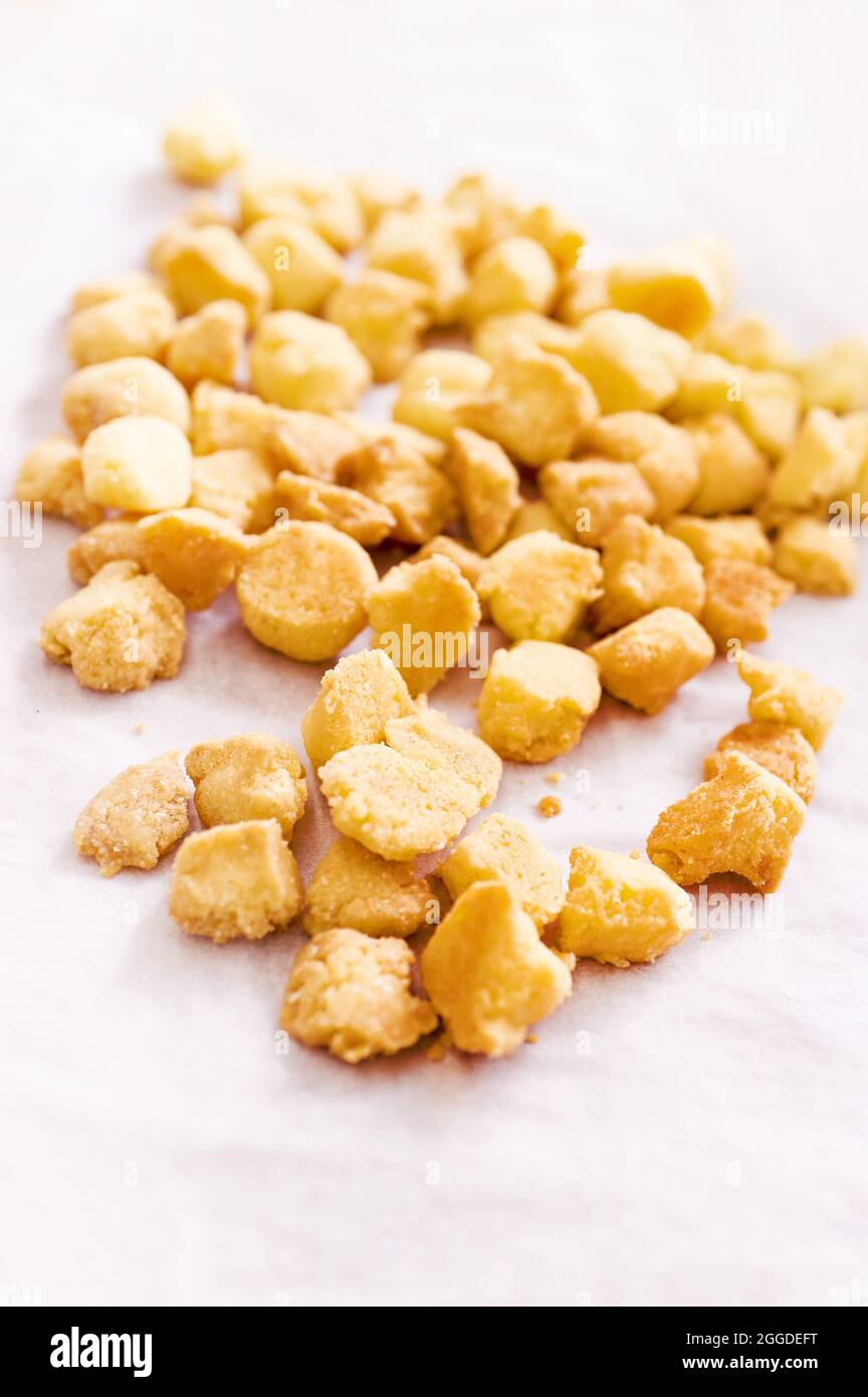 Corn and rice crumble Stock Photo - Alamy