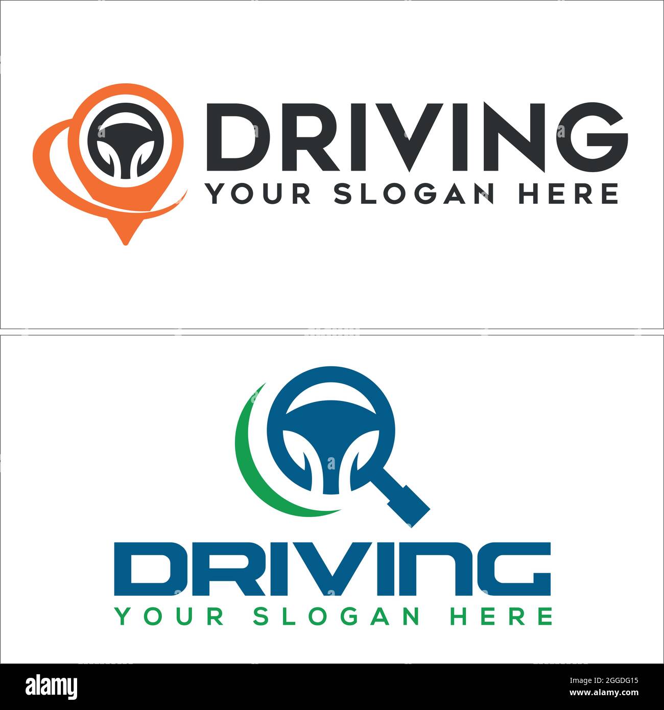 Driving school instructor training business with steering wheel ...