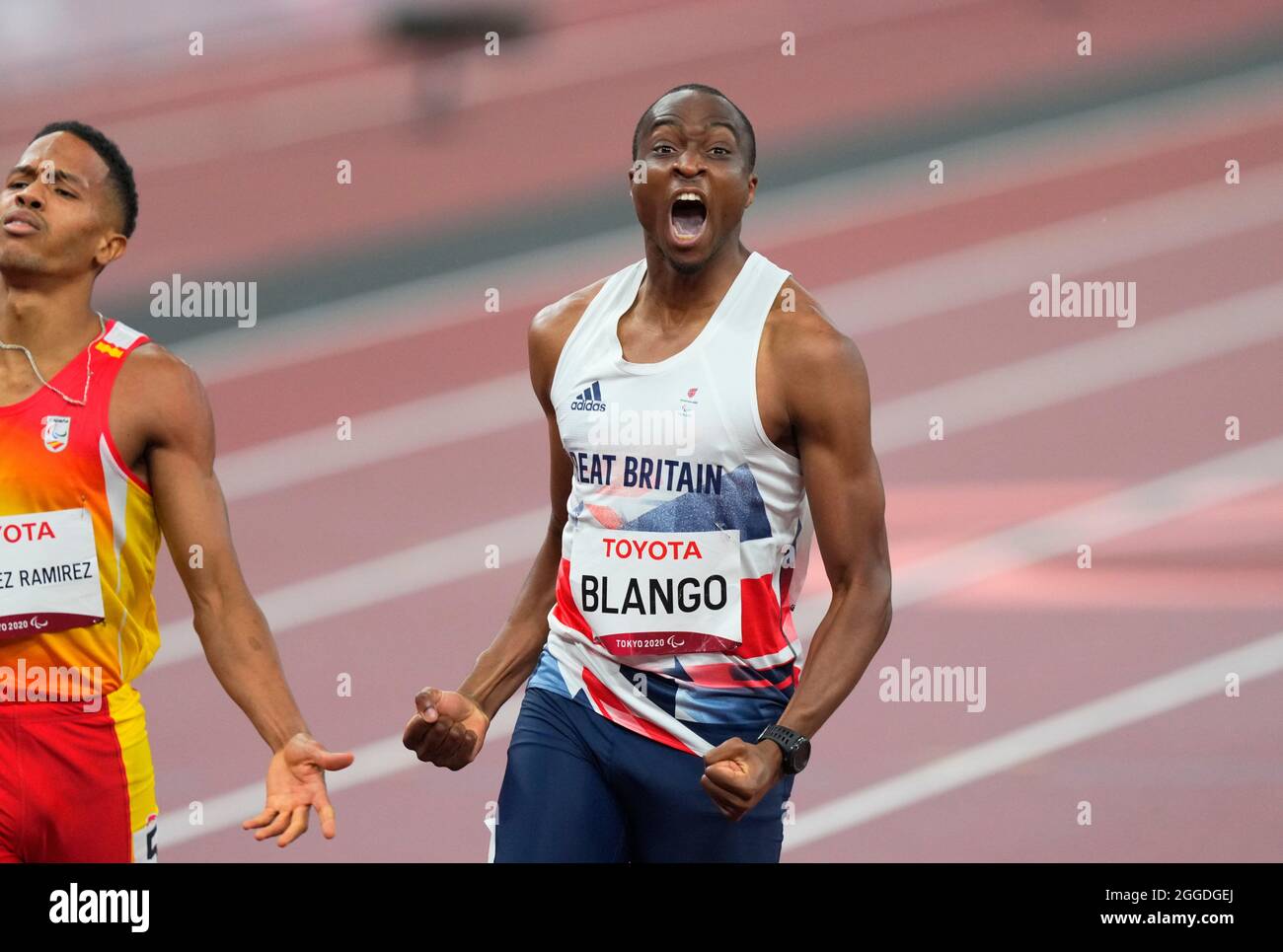 August 31, 2021: Columba Blango from Great Britain winning bronze at ...