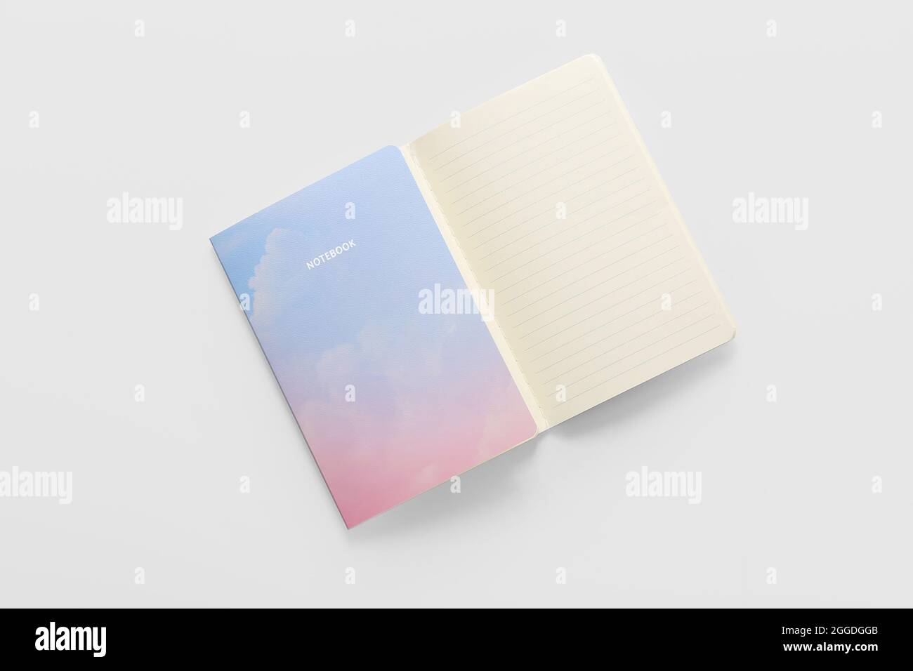 Stylish notebooks on white background Stock Photo - Alamy