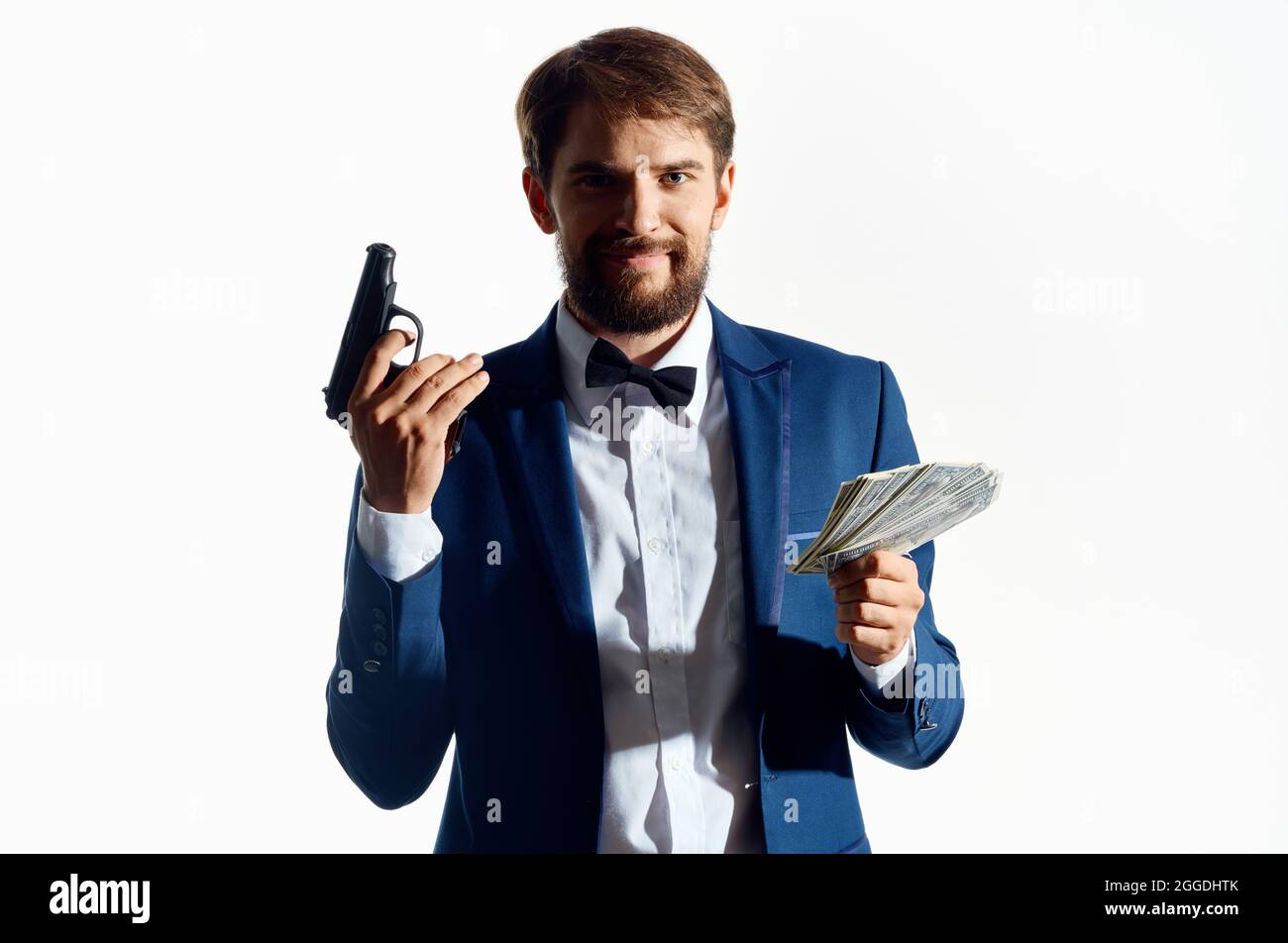 Businessmen gun in hand hi-res stock photography and images - Alamy