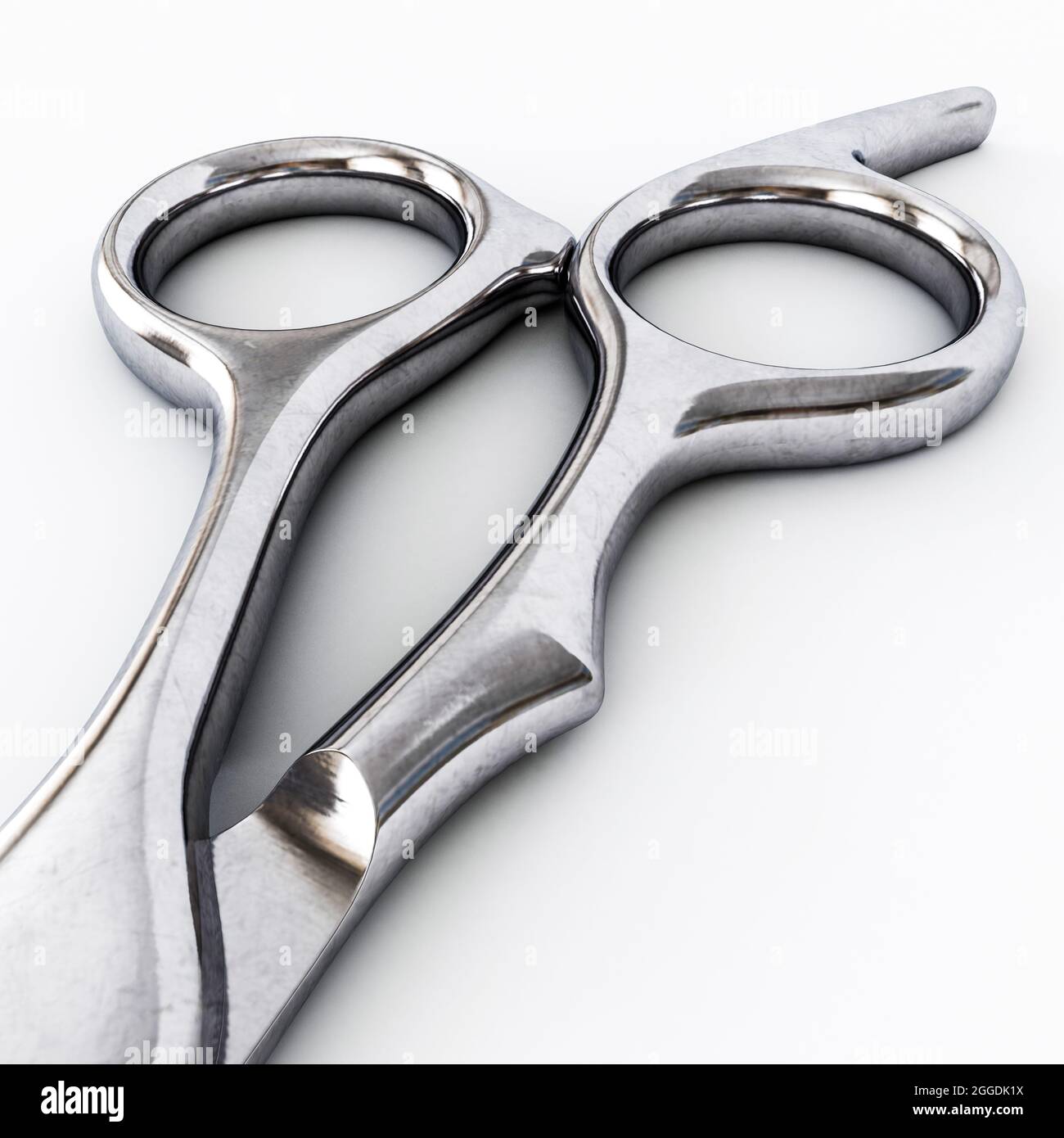 scissors isolated on white background 3d illustration Stock Photo - Alamy