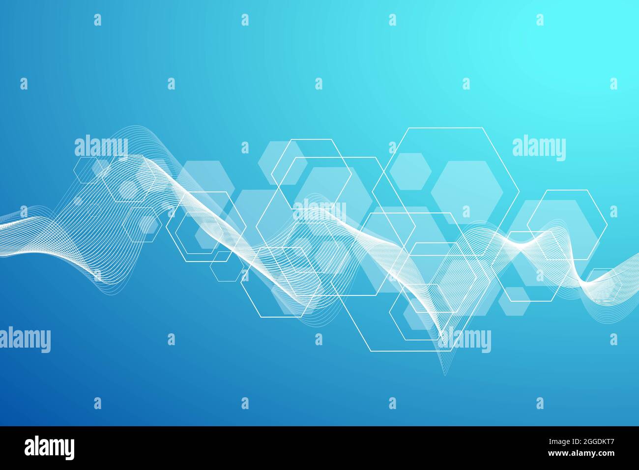 Abstract medical background DNA research, molecule, genetics, genome ...