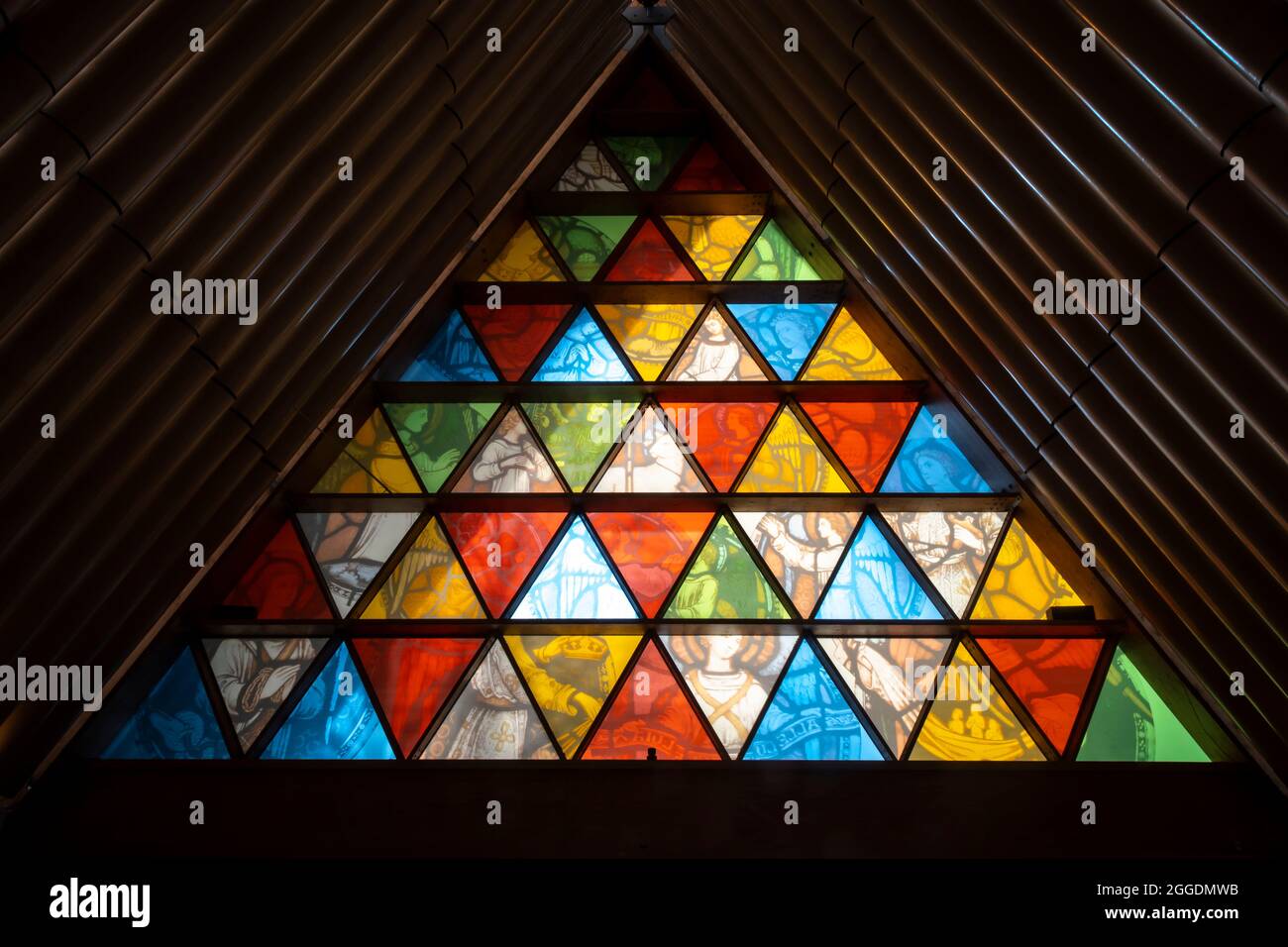 Stained glass window in Christchurch Transitional Cathedral, known as ...