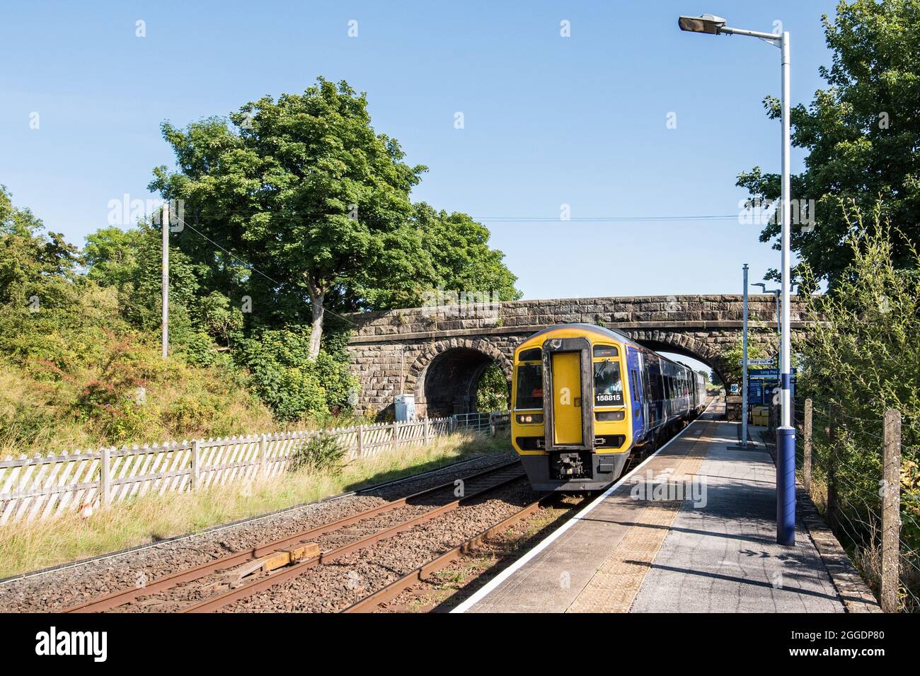 The British Rail Class 158 Express Sprinter, a diesel multiple-unit ...