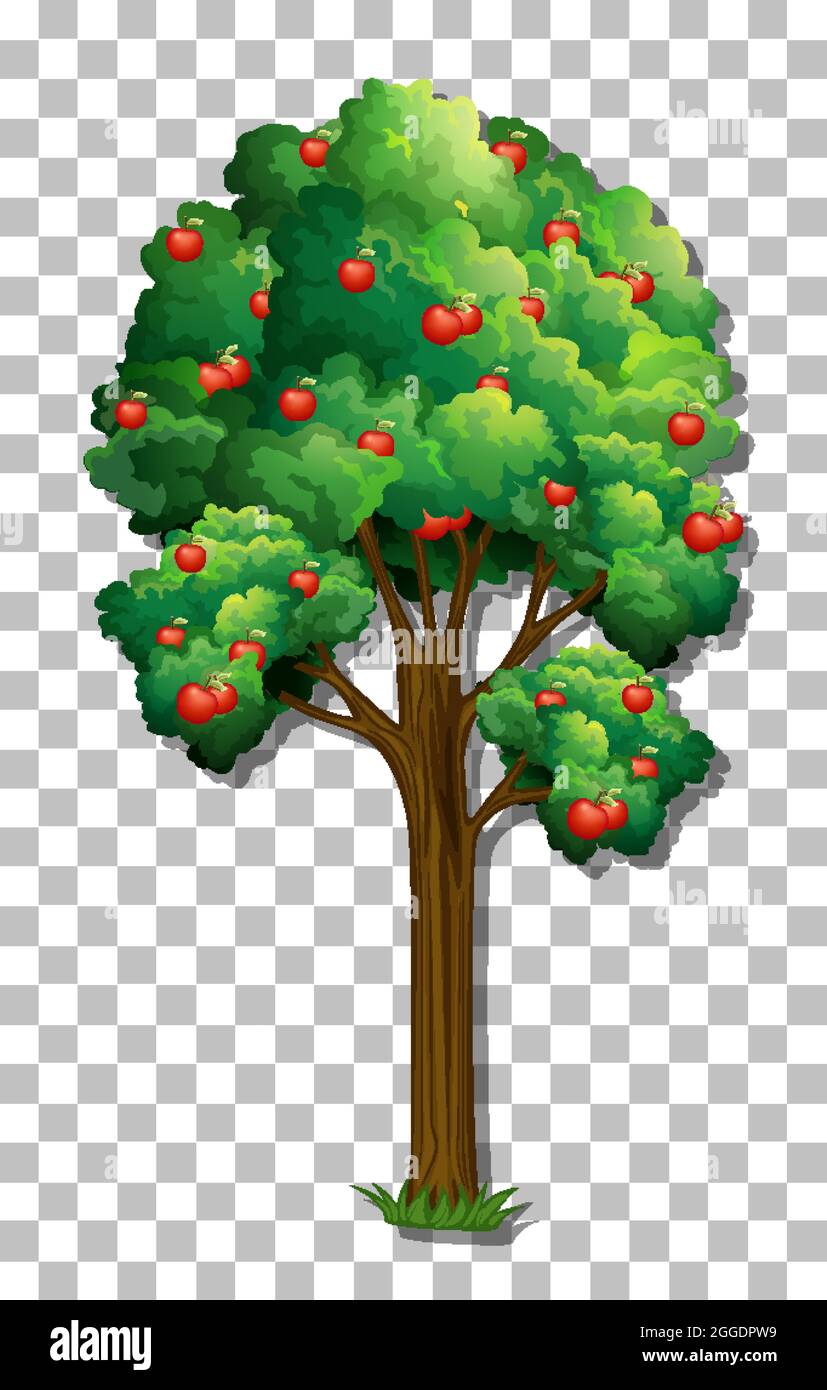 Clipart Of Apple Tree