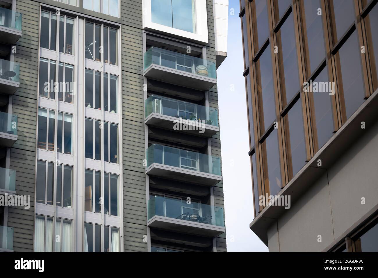 Apartment buildings, Wellington, North Island, New Zealand Stock Photo ...