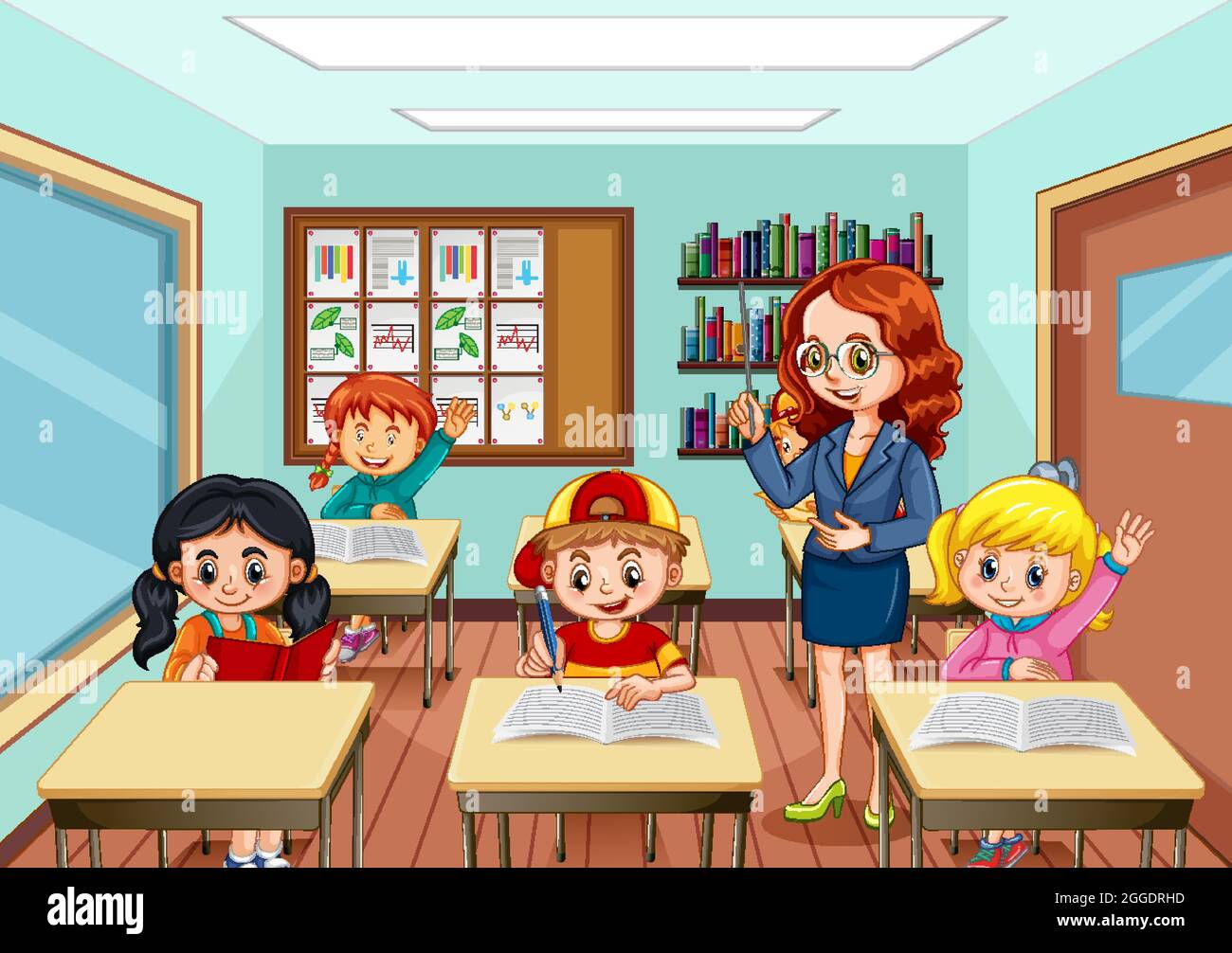 Teacher Teaching Kids Animation