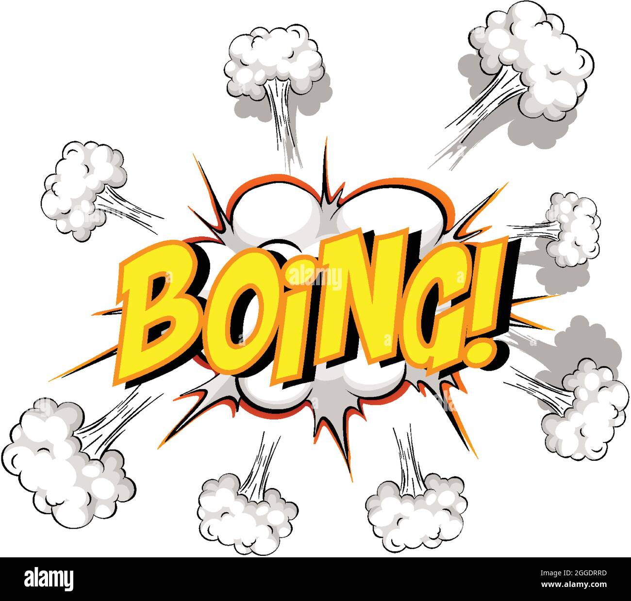 Comic speech bubble with boing text illustration Stock Vector Image ...