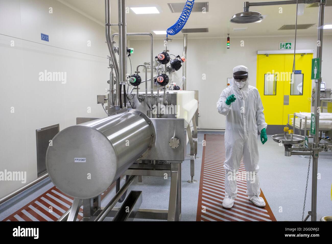 Illustration picture shows the Takeda production plant the inauguration ...