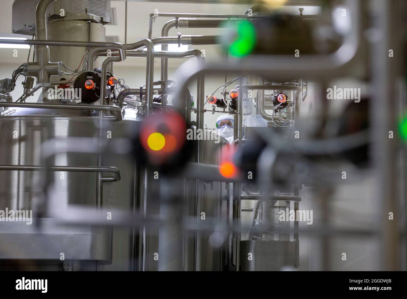 Illustration picture shows the Takeda production plant the inauguration ...