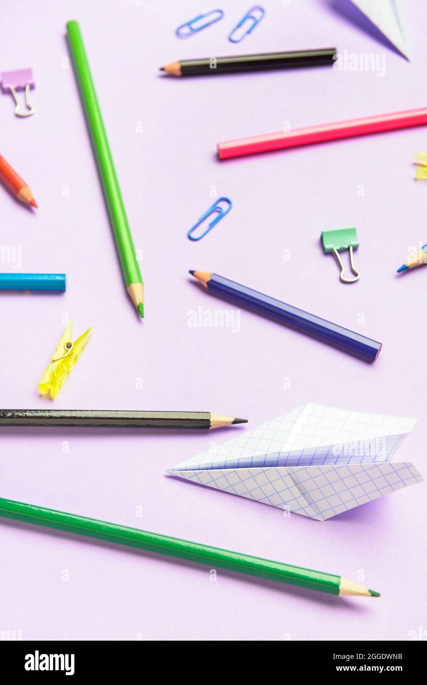 Paper airplane draw hi-res stock photography and images - Alamy
