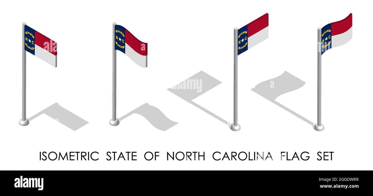 North Carolina Flag Vector