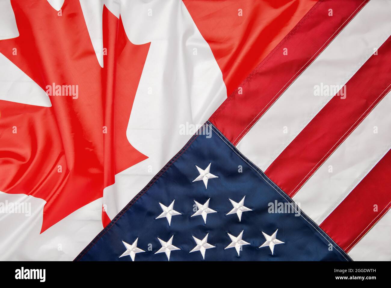 Flags of Canada and USA as background Stock Photo - Alamy