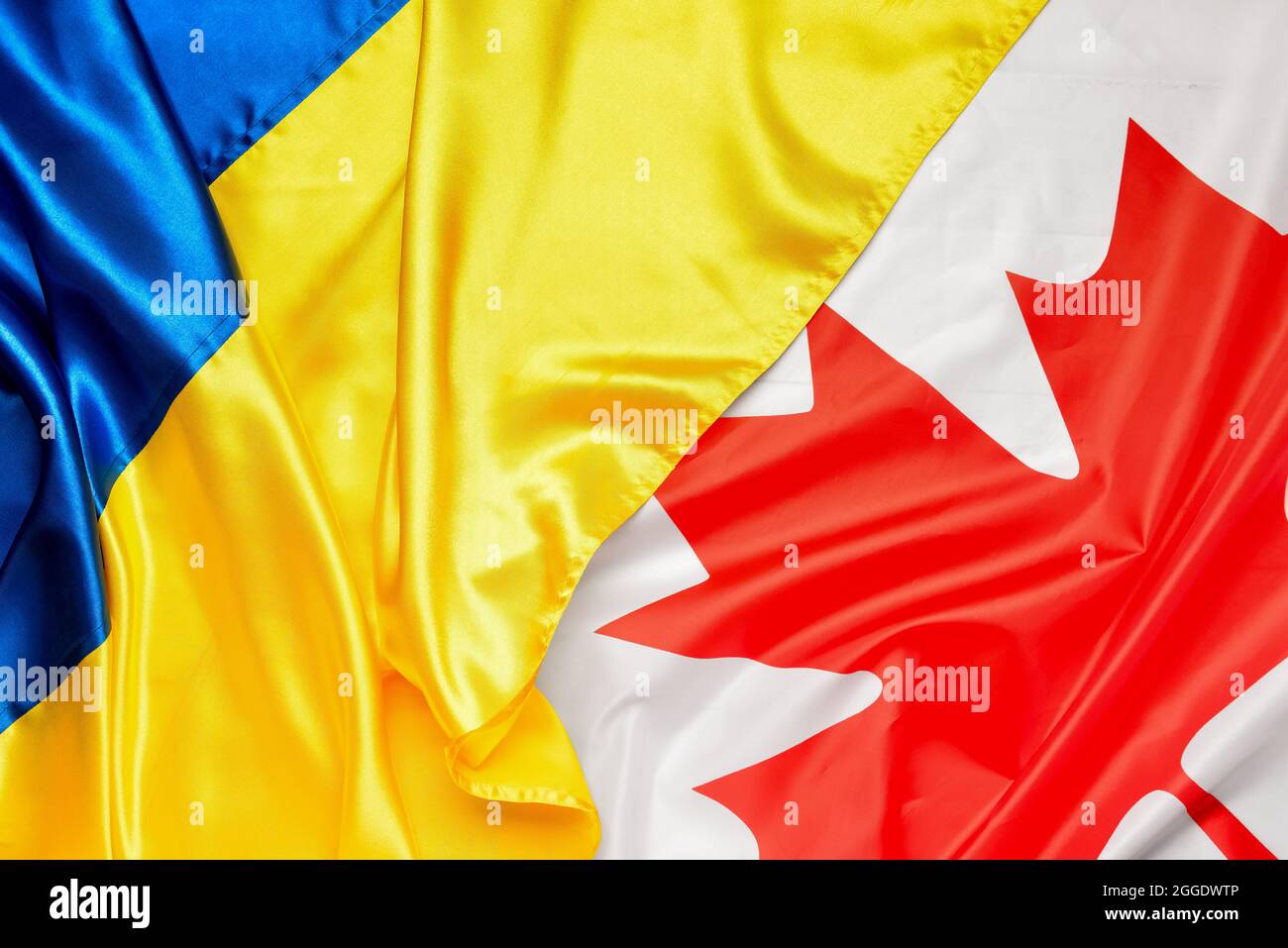 Flags of Canada and Ukraine as background Stock Photo - Alamy
