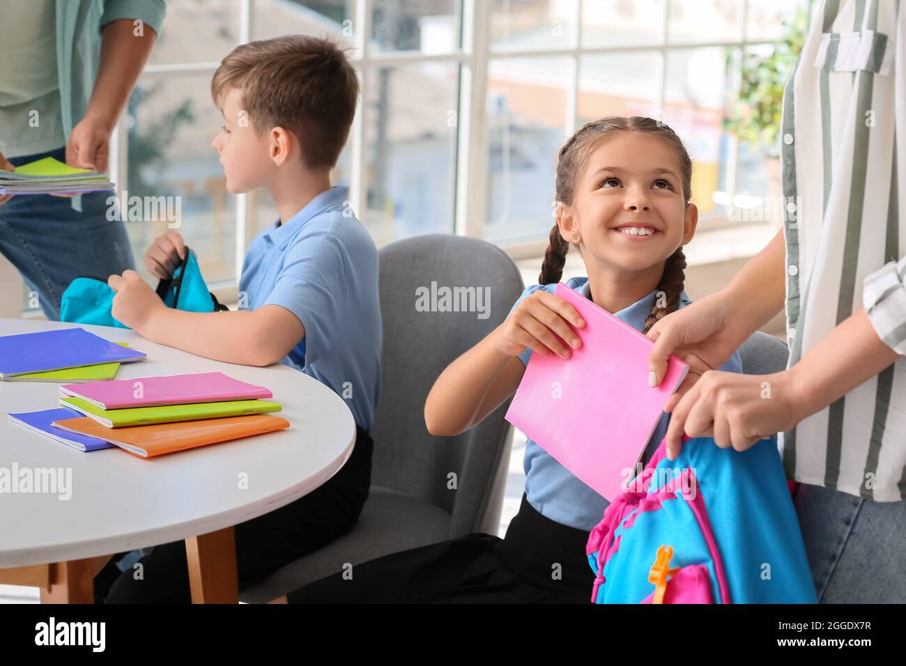 Schoolboy getting ready school hi-res stock photography and images - Alamy
