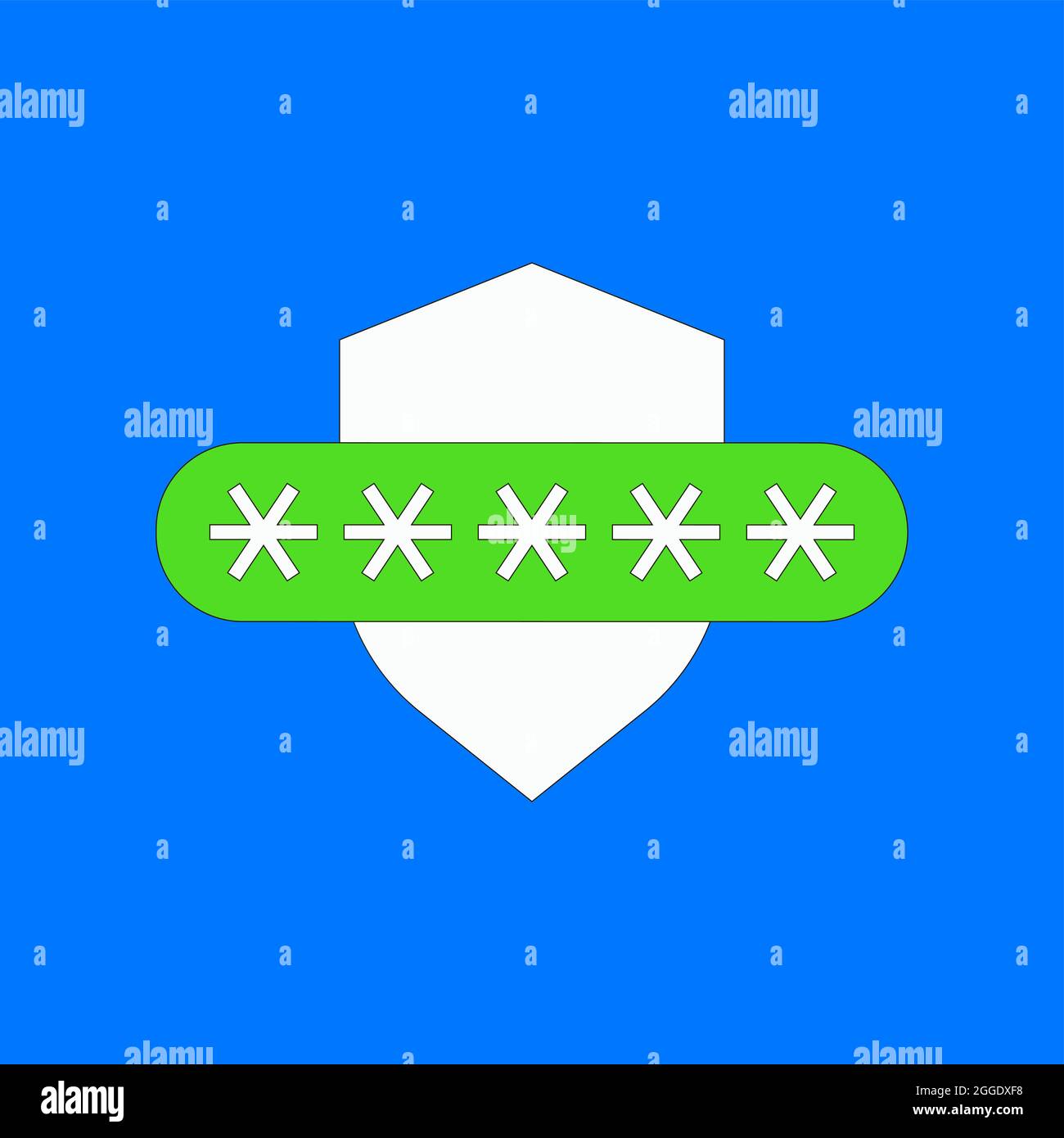 Access password icon flat Stock Vector Images - Alamy