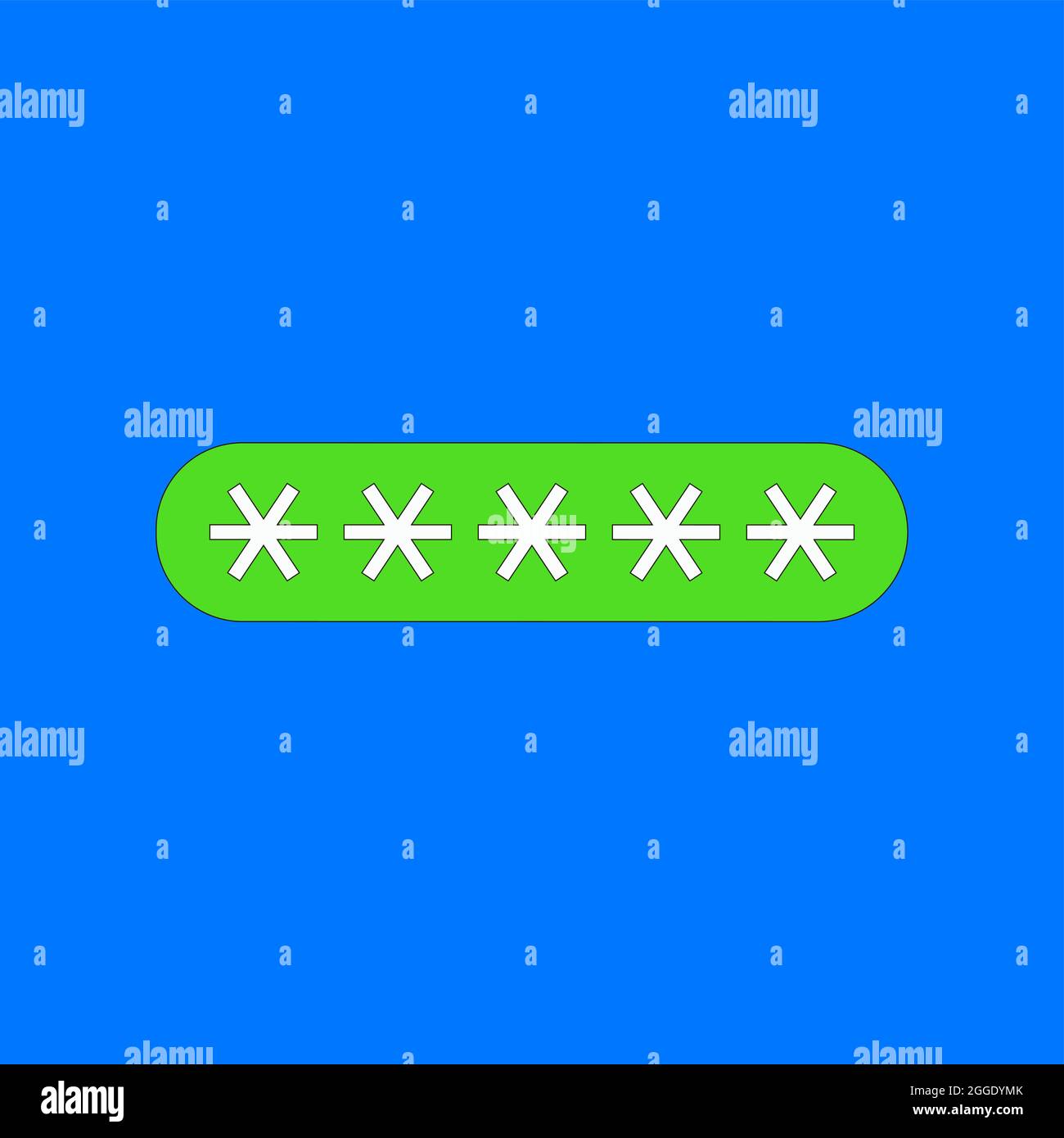 Protection concept login on Stock Vector Images - Alamy