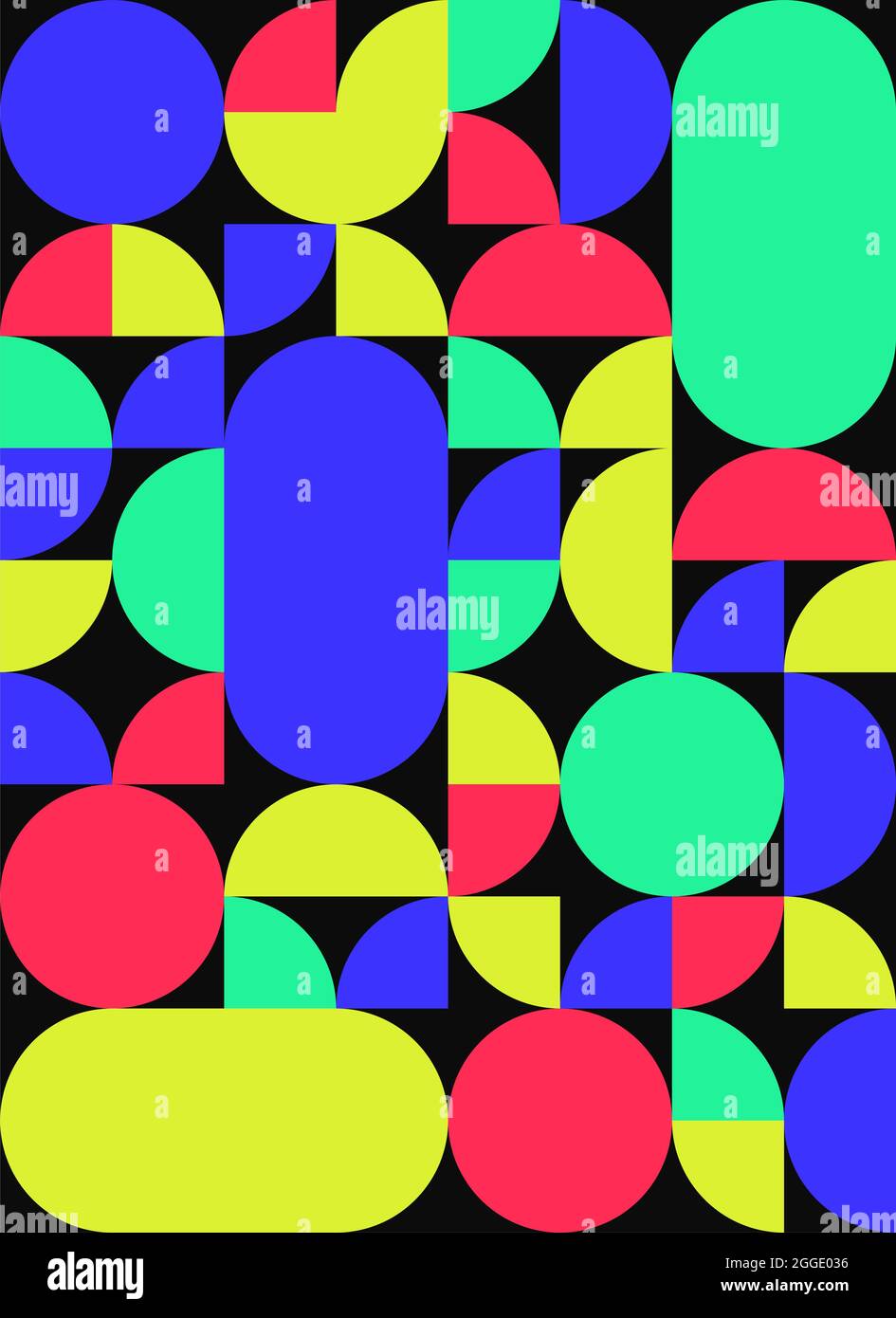 Flat geometric pattern hi-res stock photography and images - Alamy