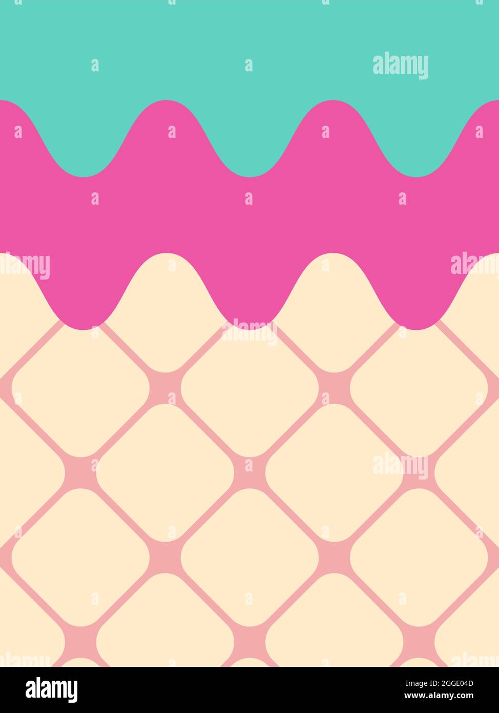 Cute ice cream glaze Stock Vector Images - Alamy