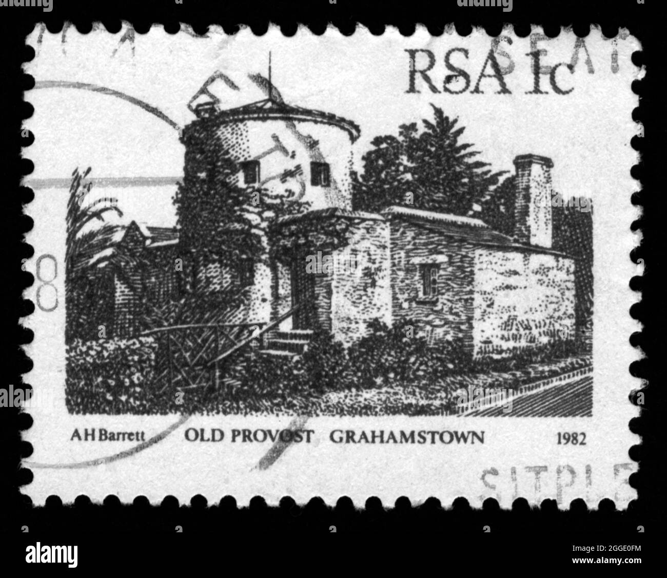 South africa stamp Black and White Stock Photos & Images - Alamy