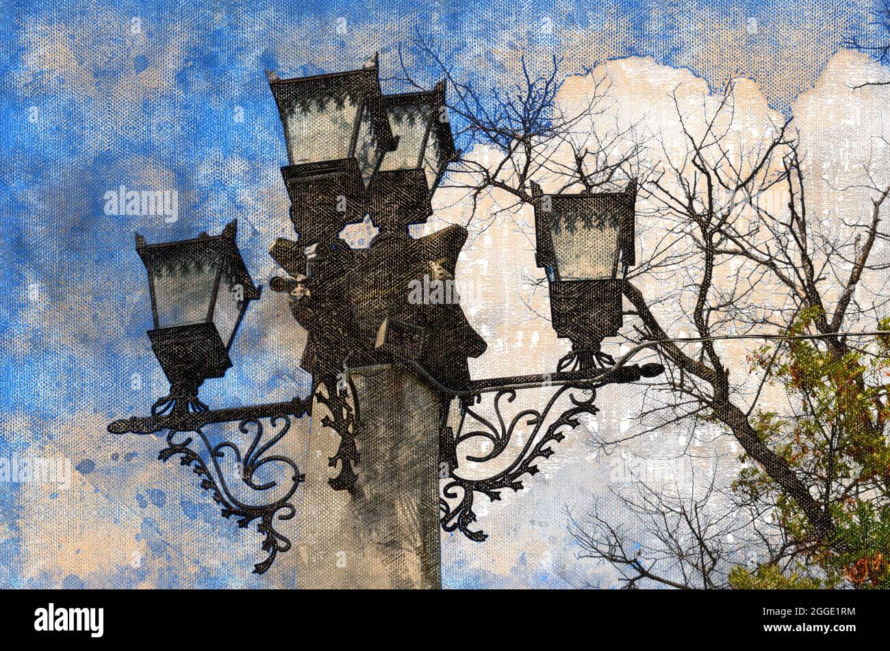 Lamp Post Painting
