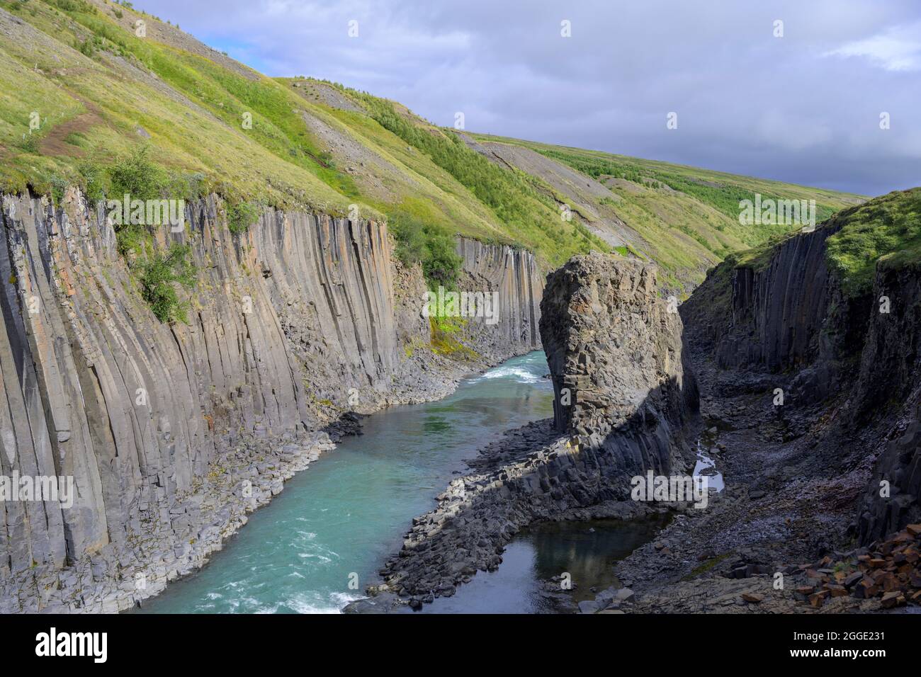 Stuolagil Canyon, Egilsstaoir, Austurland, Iceland Stock Photo - Alamy