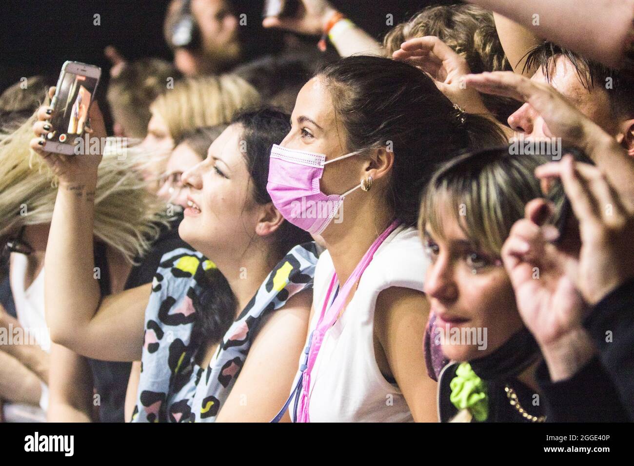 London UK 30th August 2021 - Foals performance at All Points East Music ...