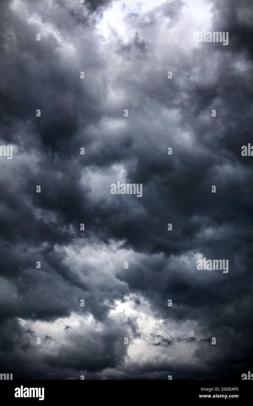 Dark and Dramatic Storm Clouds Area Background Stock Photo - Alamy