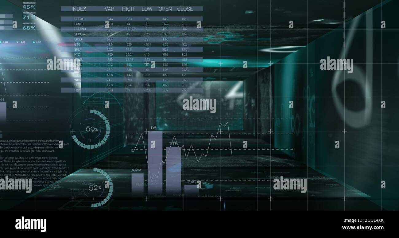 Mathematical Equations Floating Against Statistical Data Processing