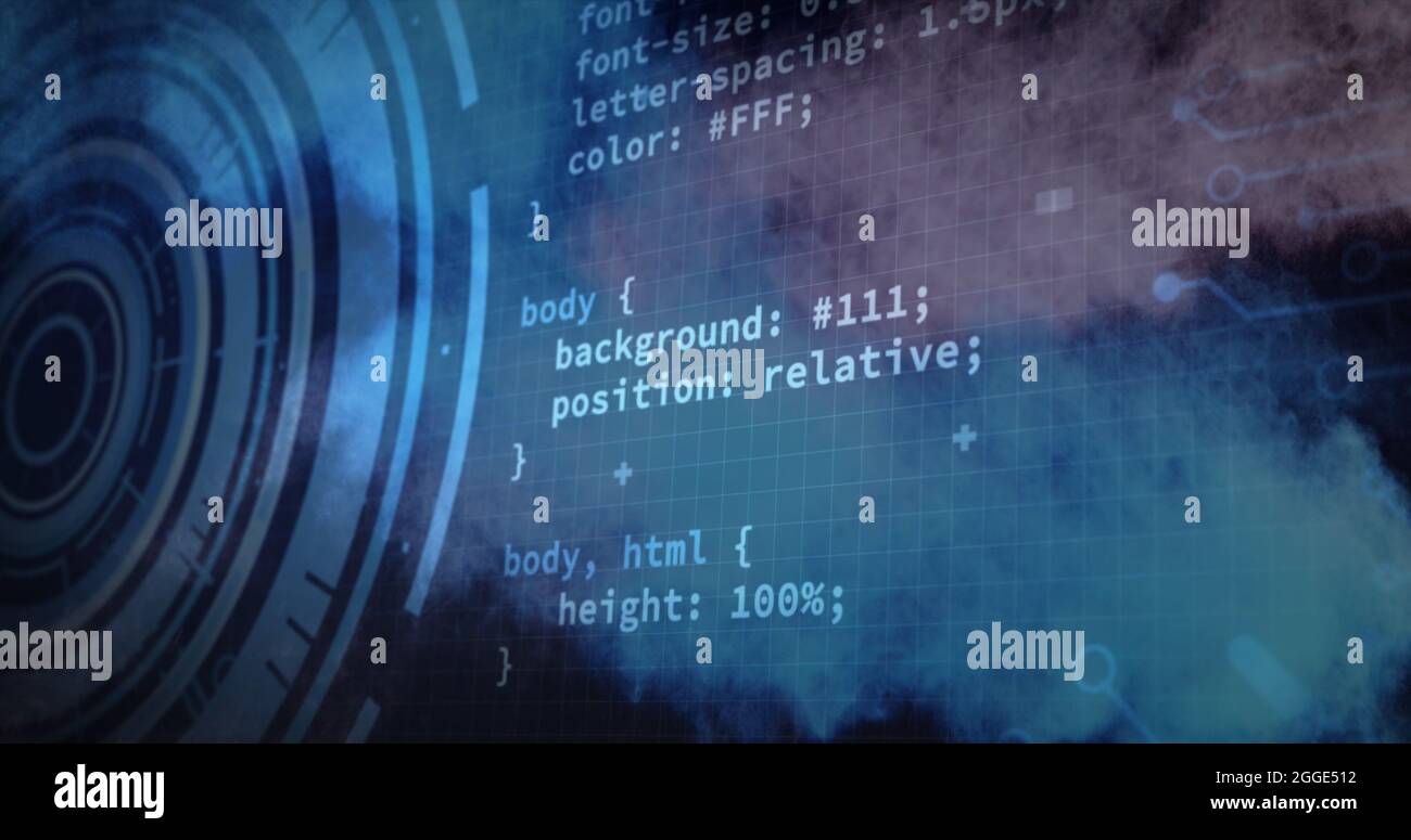 Image of scope scanning and data processing with colourful powder on ...