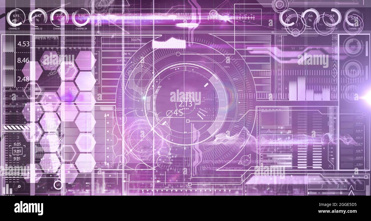 Image of scope scanning and data processing Stock Photo - Alamy