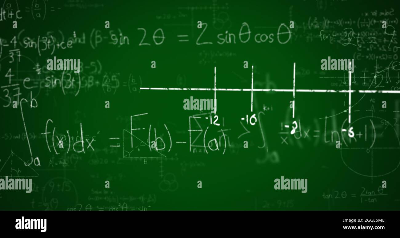 Image of mathematical formulae with data processing and information ...