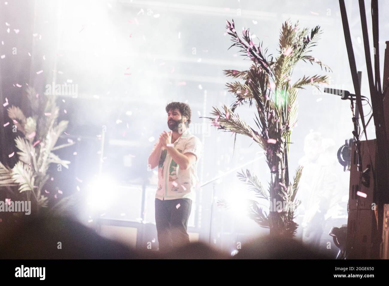 London UK 30th August 2021 - Foals performance at All Points East Music ...