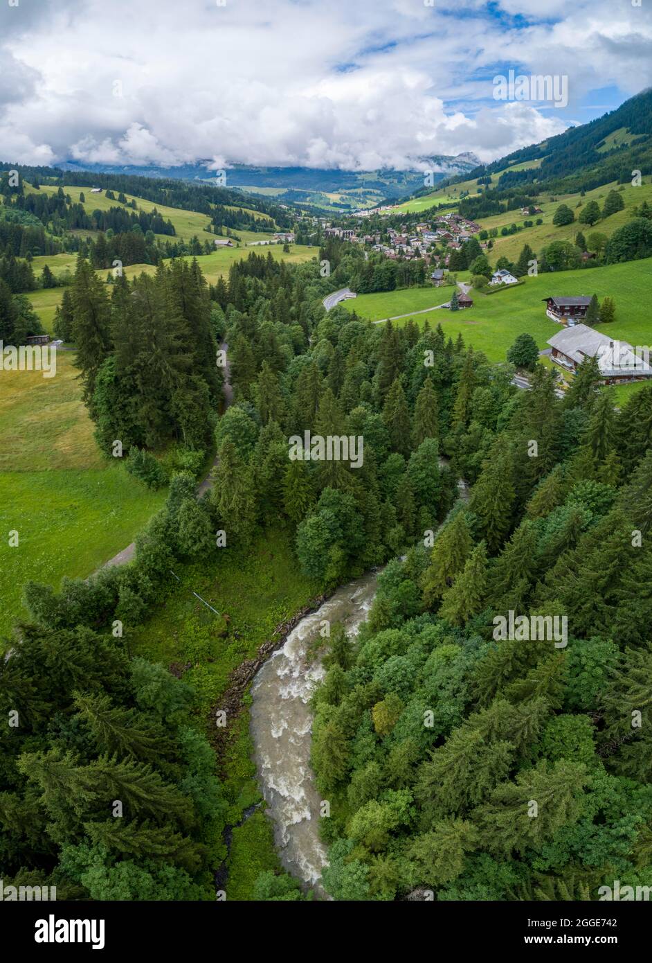 River Waldemme near Fluehli, Entlebuch, Lucerne, Switzerland Stock ...