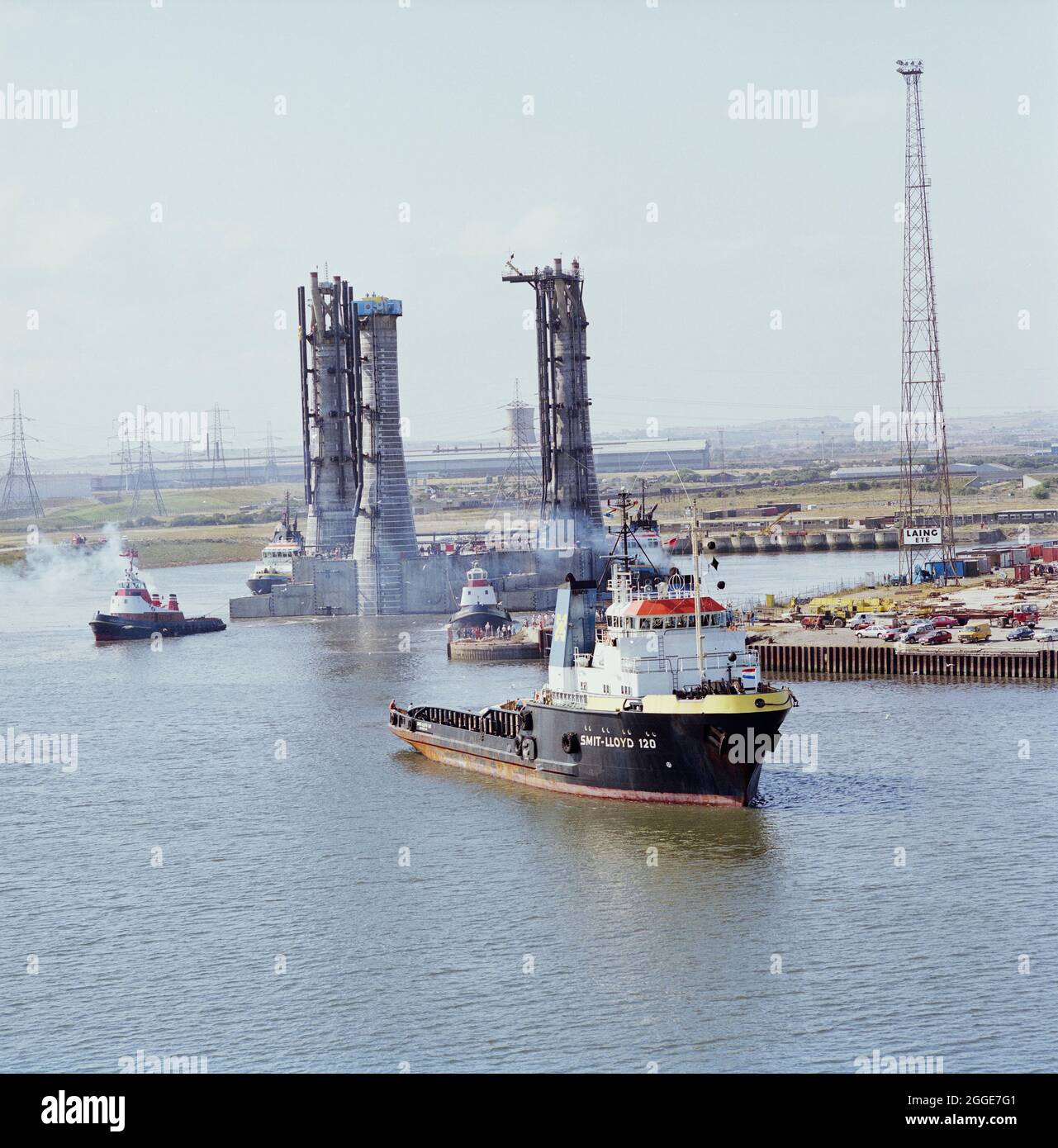 A view of the Ravenspurn North concrete gravity substructure, seen ...