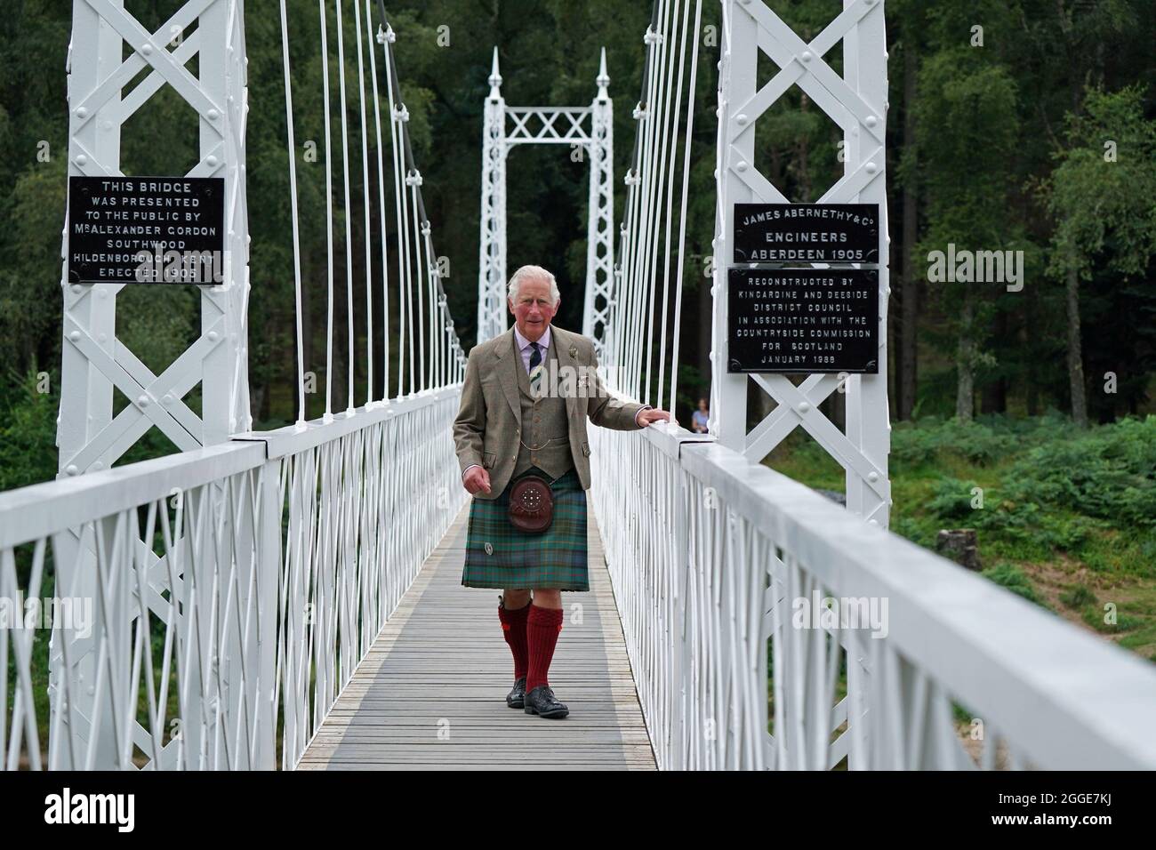 Prince of Wales known as the Duke of Rothesay when in Scotland, stands ...