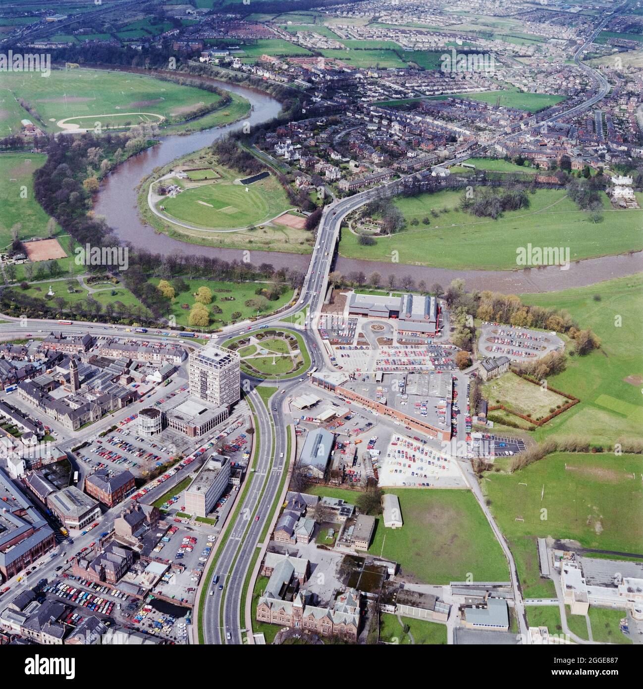 Aerial hardwicke circus roundabout carlisle hi-res stock photography ...