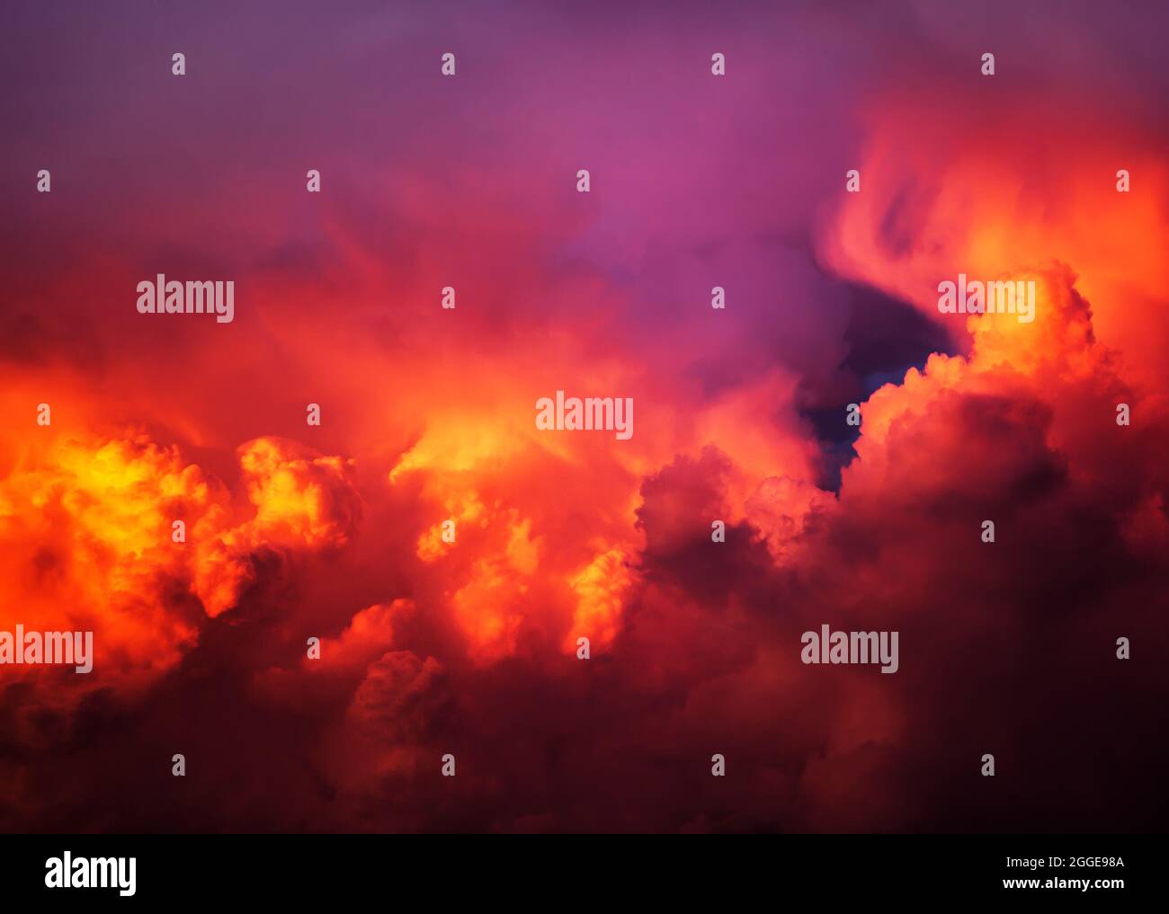 Natural Red Dramatic Clouds Area Background Stock Photo - Alamy