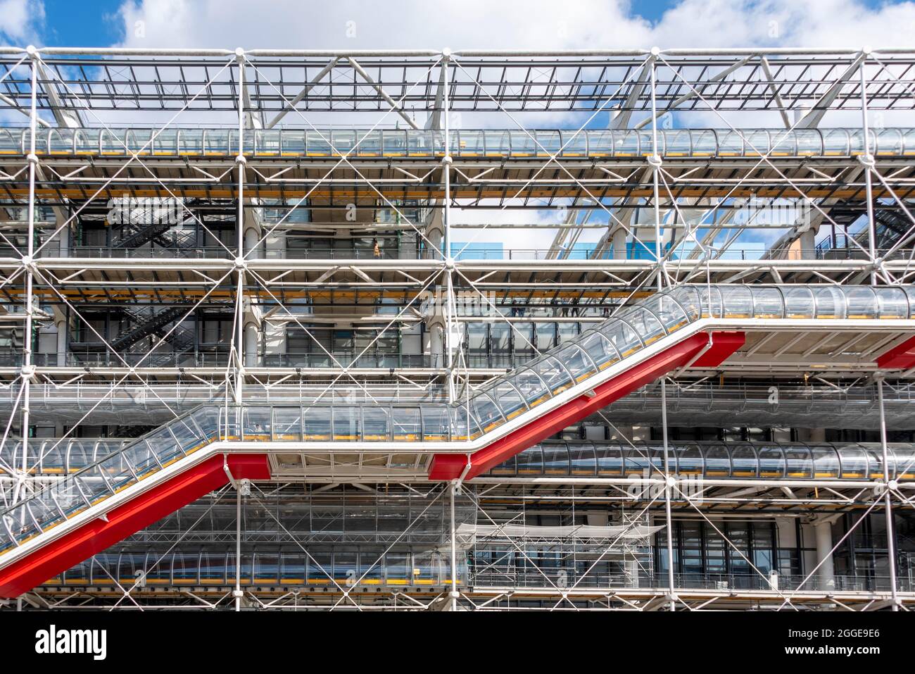 Exterior facade, Centre Pompidou, Paris, France Stock Photo - Alamy