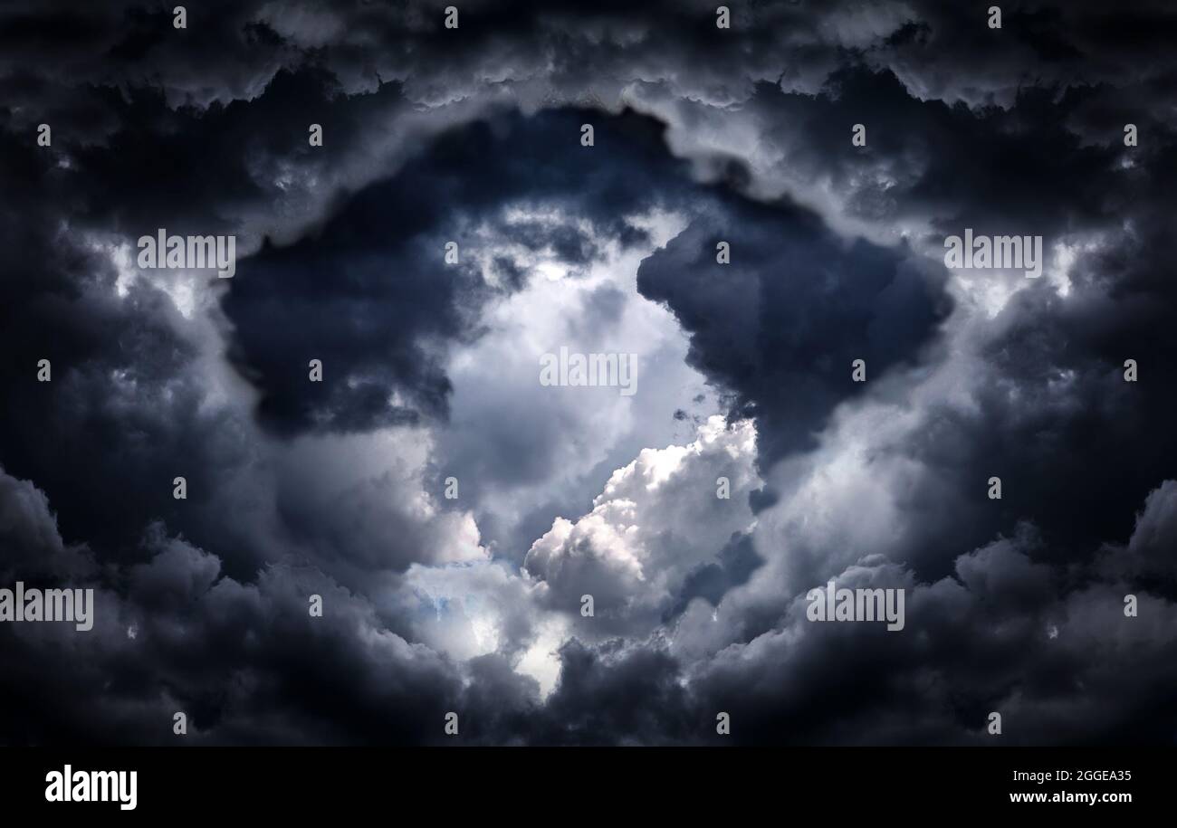Dark and Dramatic Storm Clouds Area Background Stock Photo - Alamy