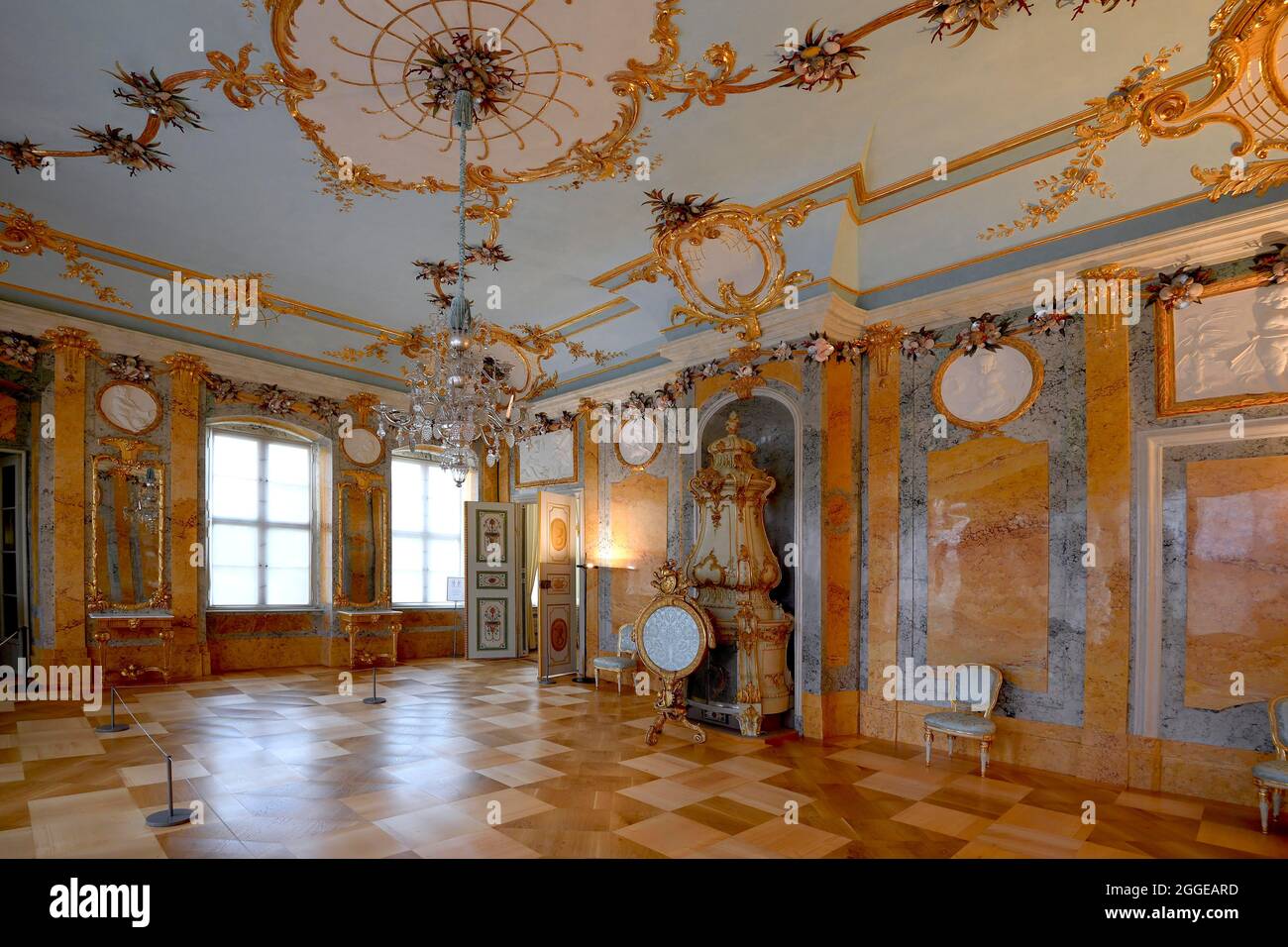 Shell Hall, Rheinsberg Castle, Brandenburg, Germany Stock Photo - Alamy