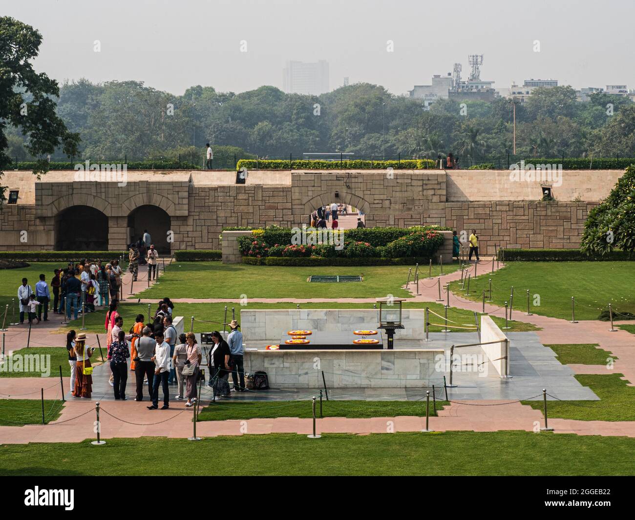 Raj Ghat Memorial or Gandhi Samadhi Monument, site of Gandhi's ...
