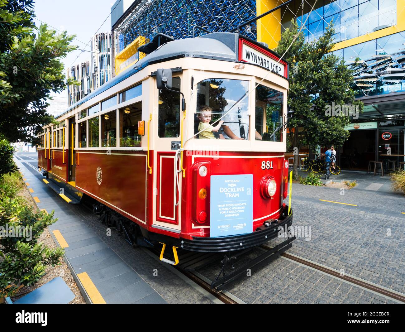 Tramway, Auckland Dockline Tram, Auckland, New Zealand Stock Photo - Alamy