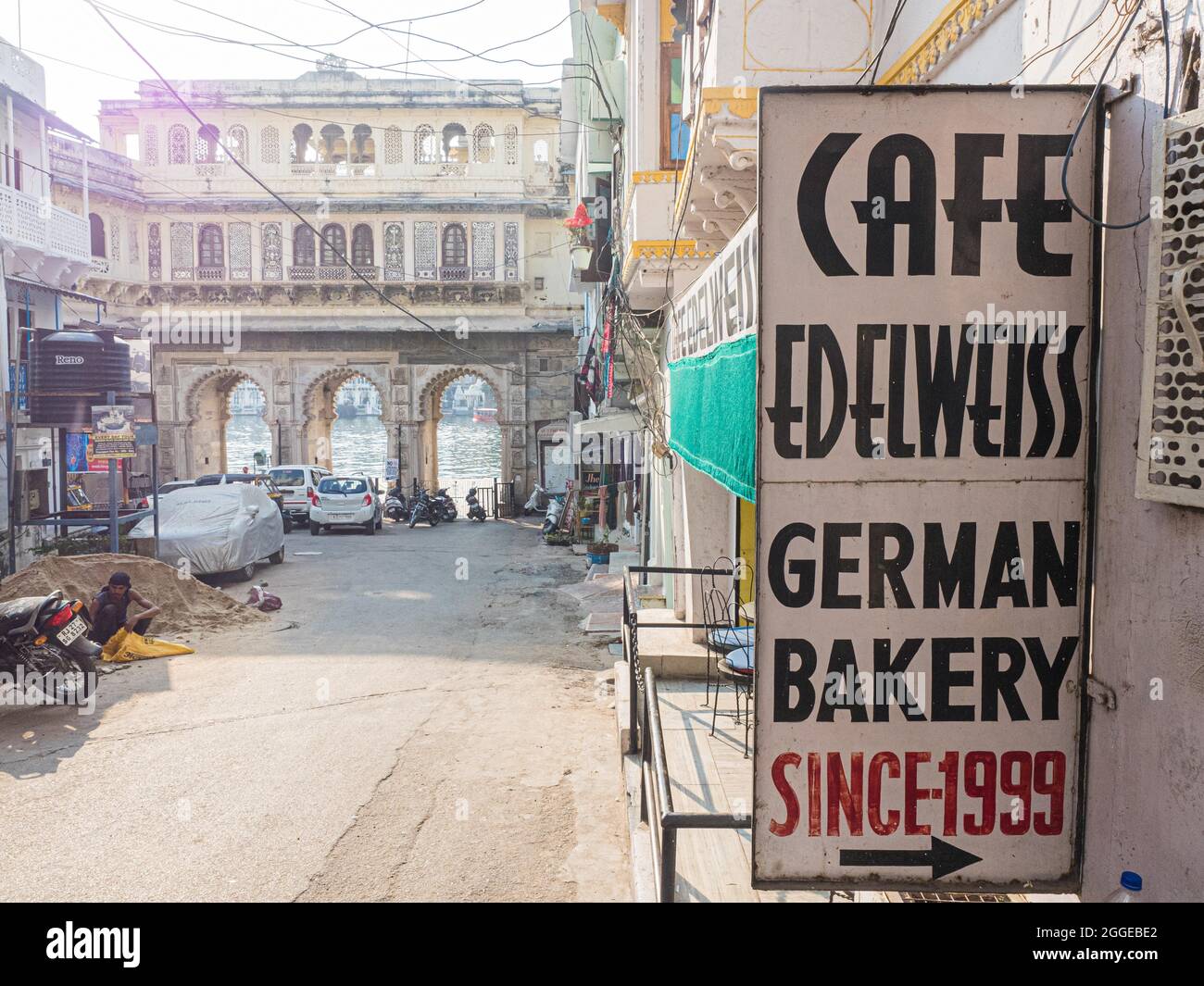 Coffee House, Cafe Edelweiss, Udaipur, Rajasthan, India Stock Photo - Alamy