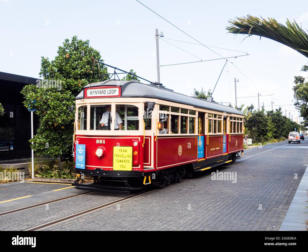 Tramway, Auckland Dockline Tram, Auckland, New Zealand Stock Photo - Alamy